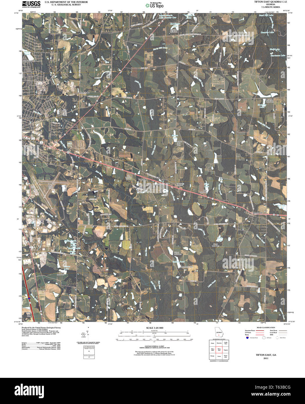 Tifton georgia map hi-res stock photography and images - Alamy