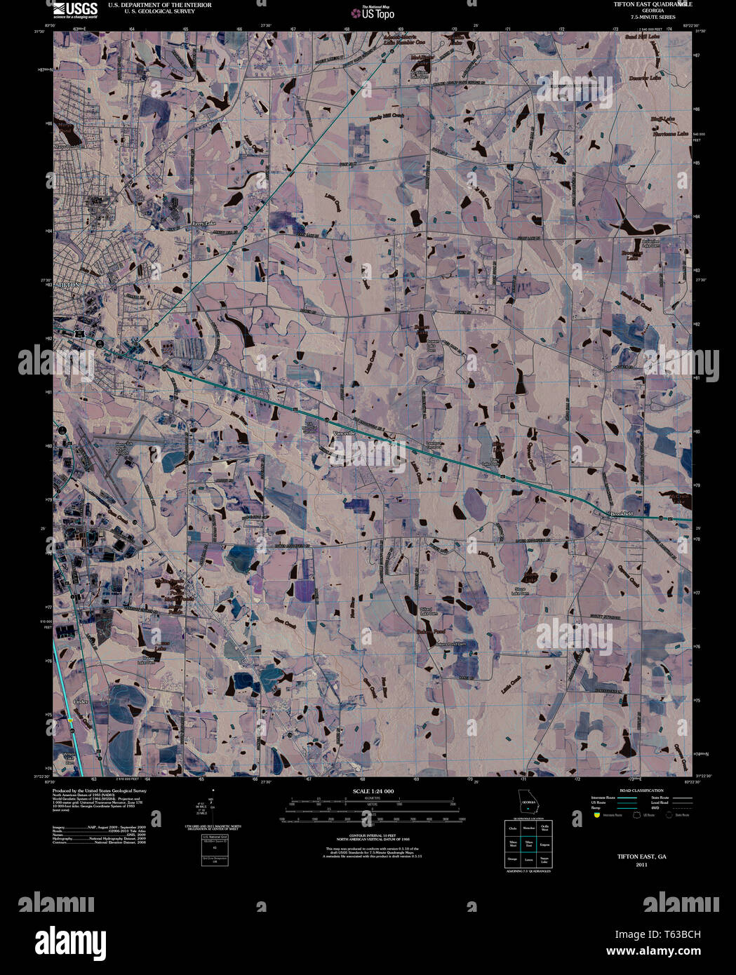 Tifton georgia map hi-res stock photography and images - Alamy