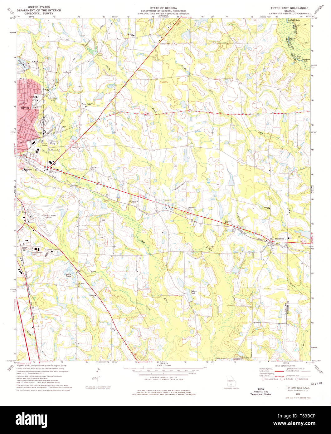 Tifton georgia map hi-res stock photography and images - Alamy