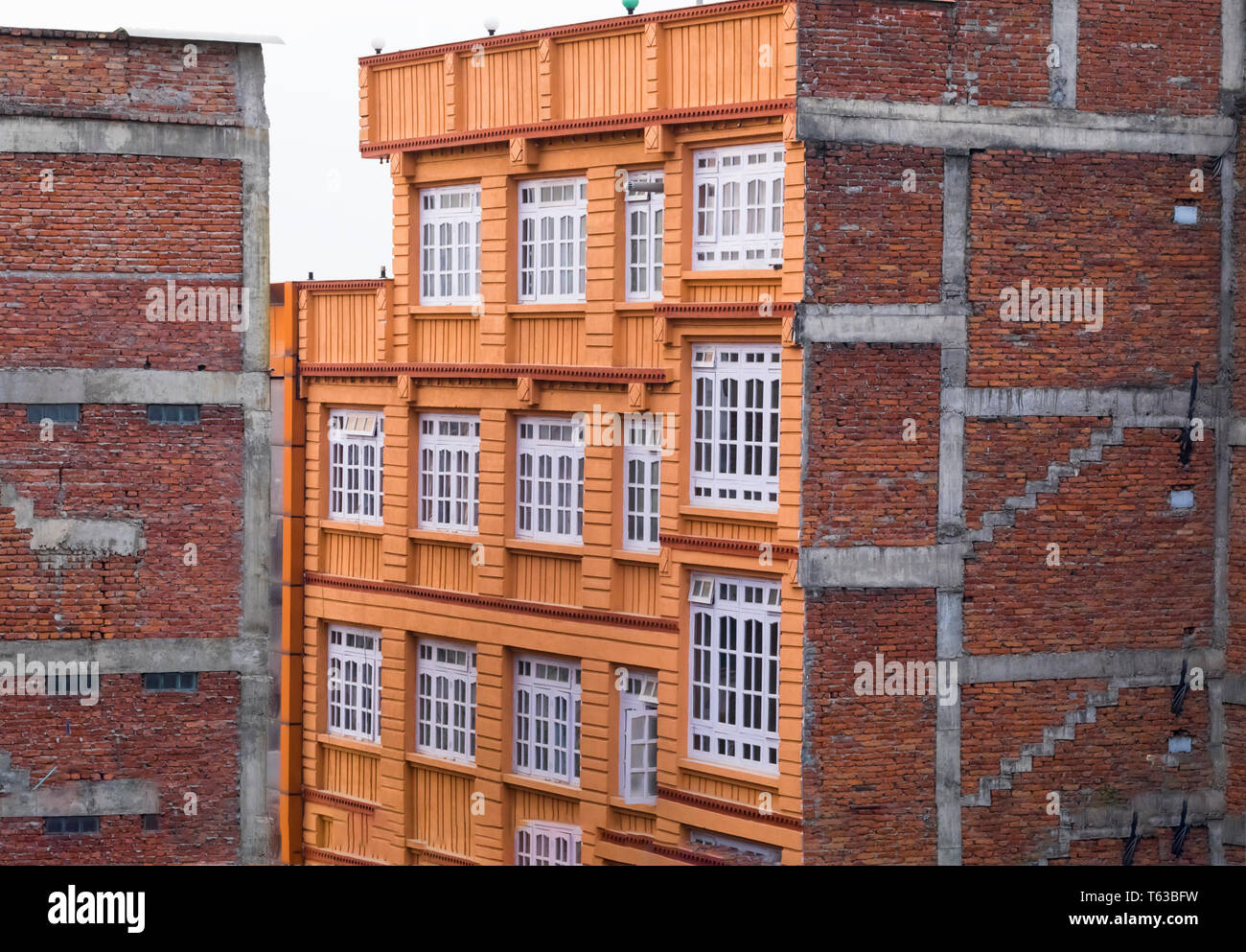 Building wall Painting architect different look,Nepal Stock Photo - Alamy