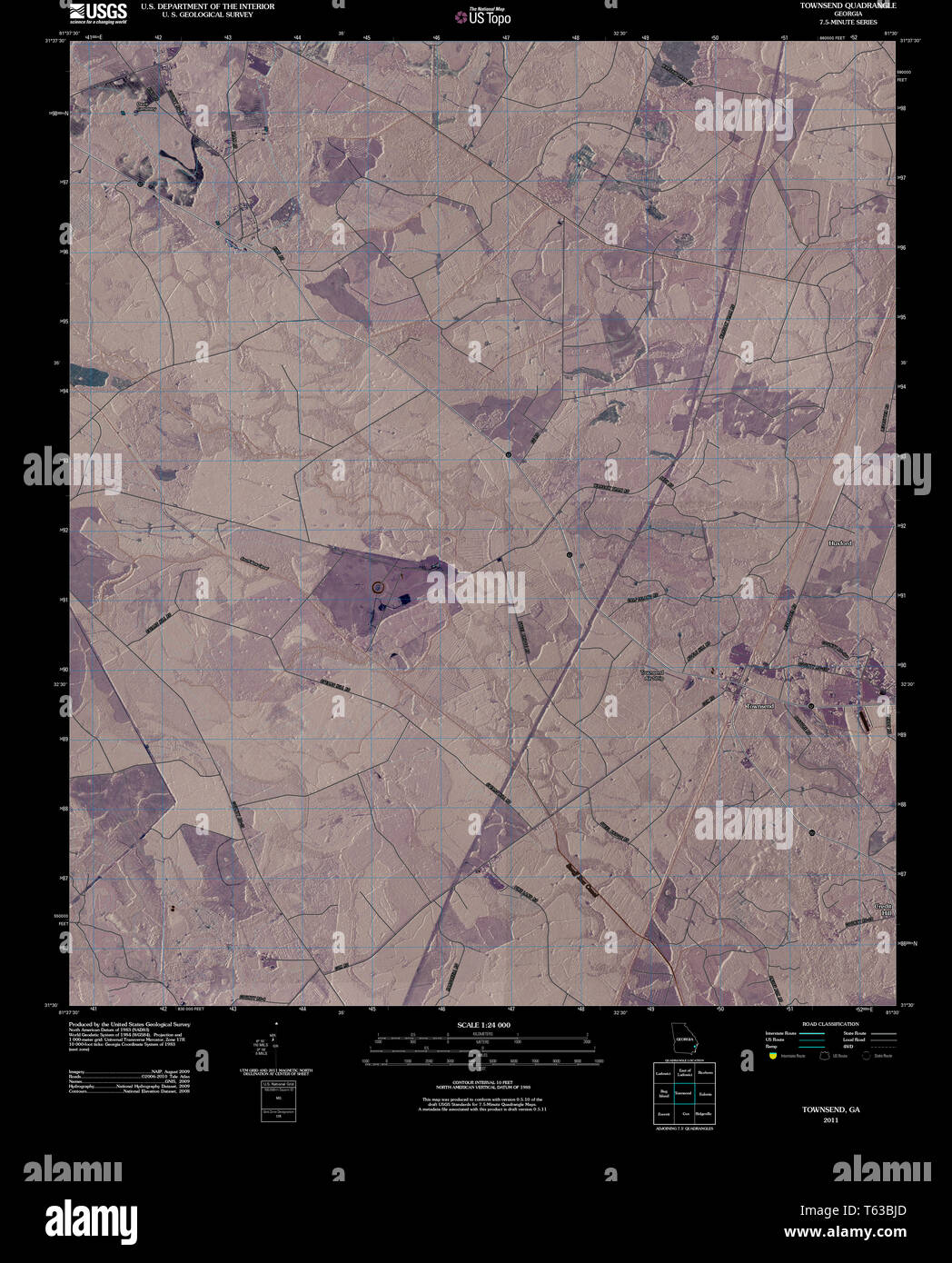 Townsend map hi-res stock photography and images - Alamy
