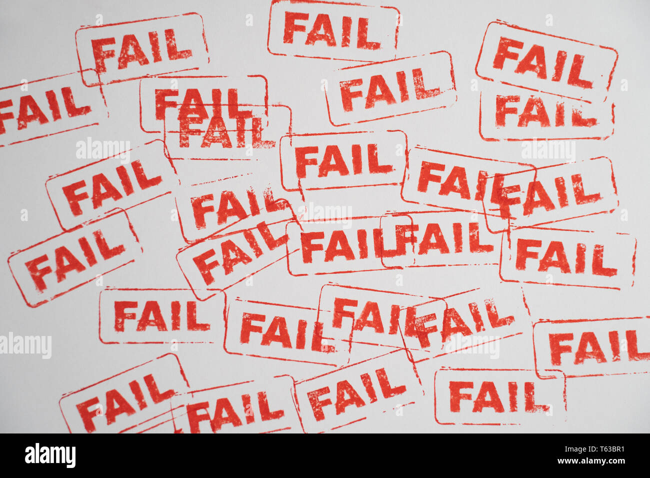 Failure stamp hi-res stock photography and images - Alamy