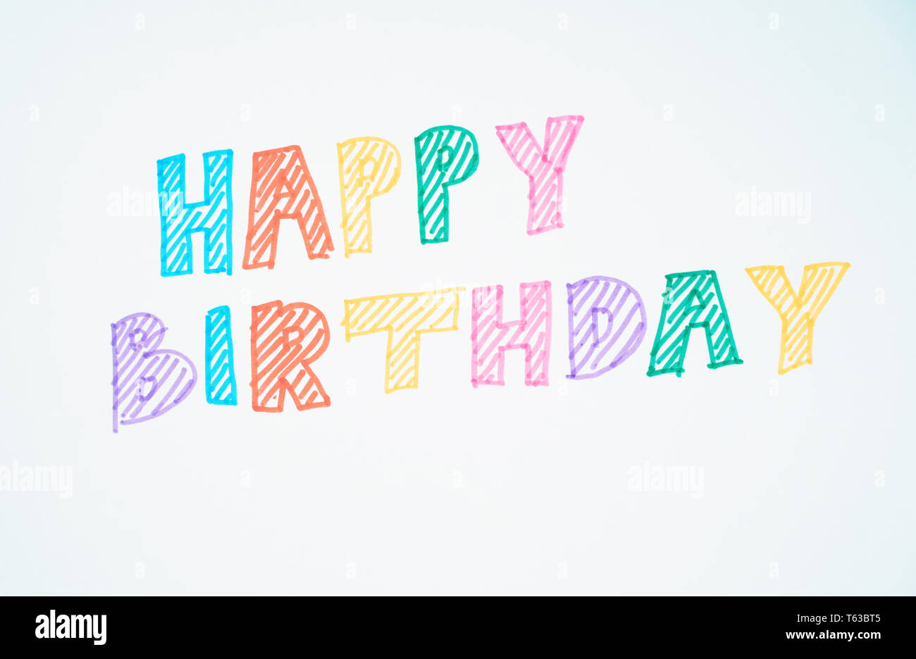 happy birthday word Stock Photo - Alamy