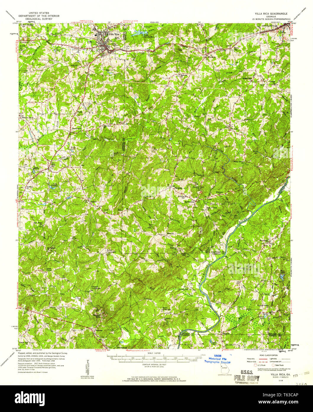 Villa rica map hi-res stock photography and images - Alamy