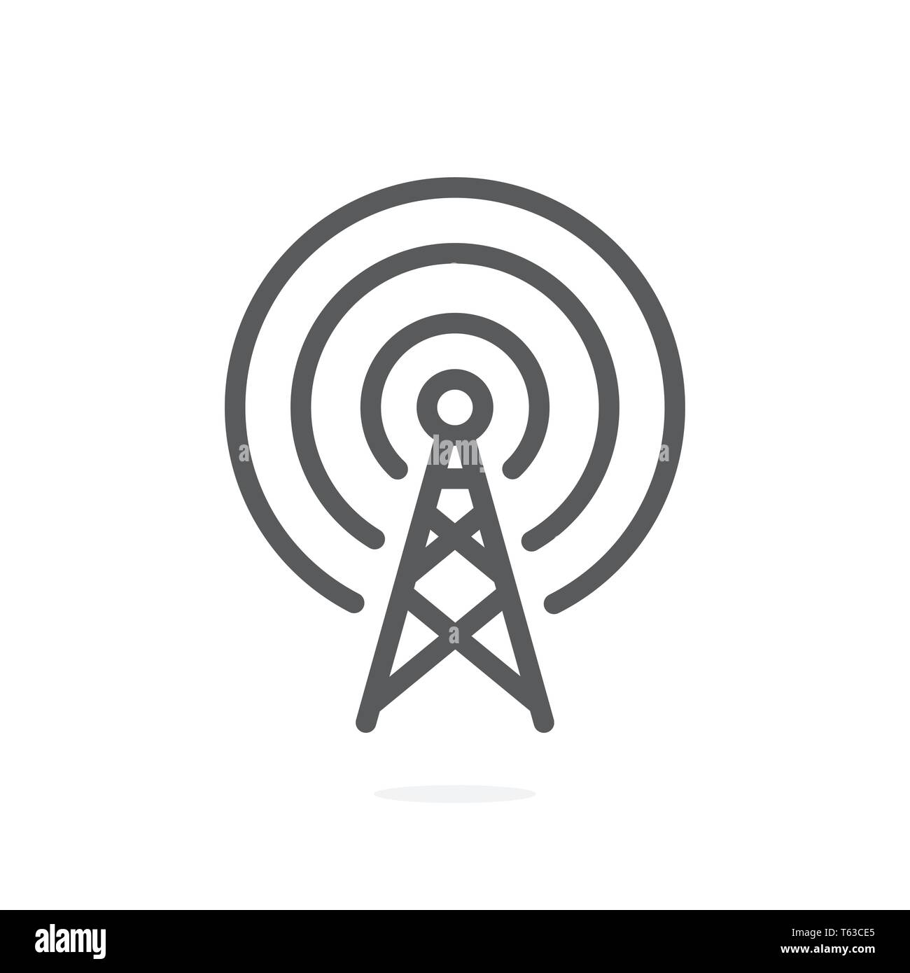 Blue antenna icon Stock Vector Images - Alamy