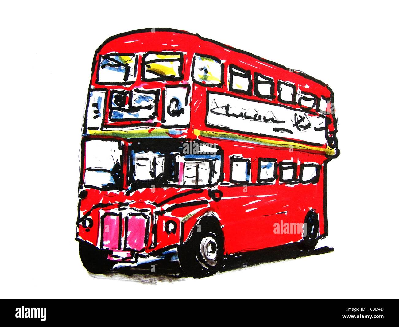 London red bus Cut Out Stock Images & Pictures - Alamy
