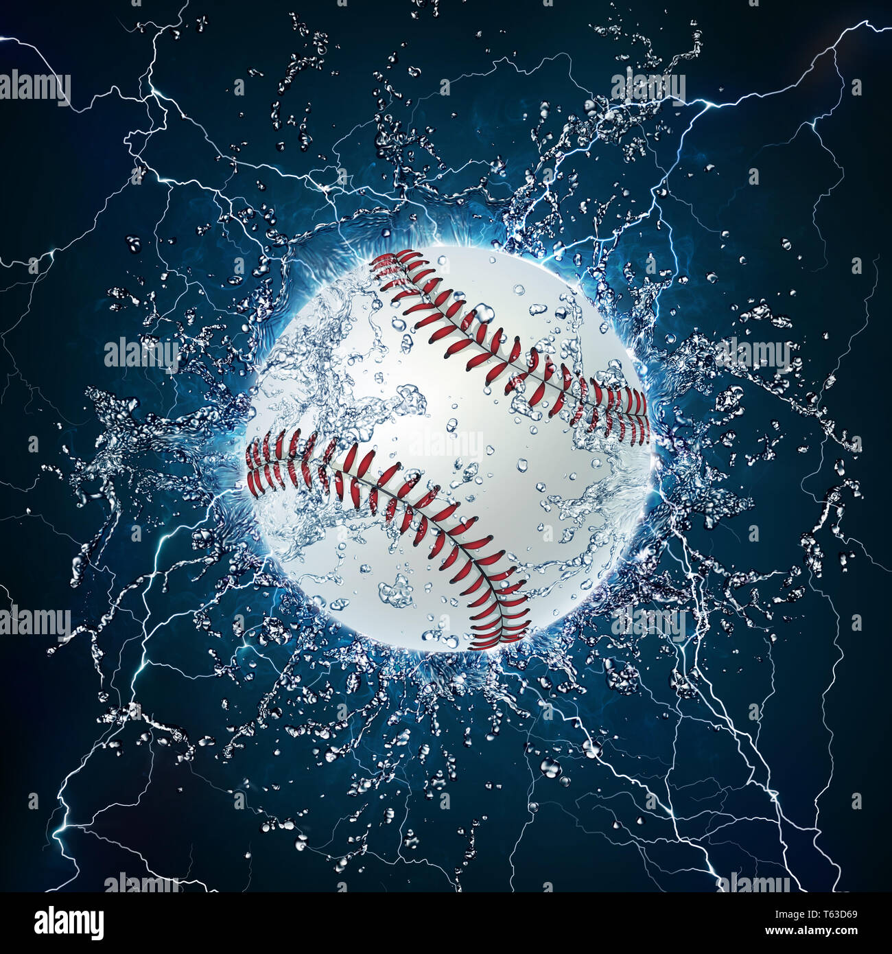 Ball thunder illustration hi-res stock photography and images - Alamy