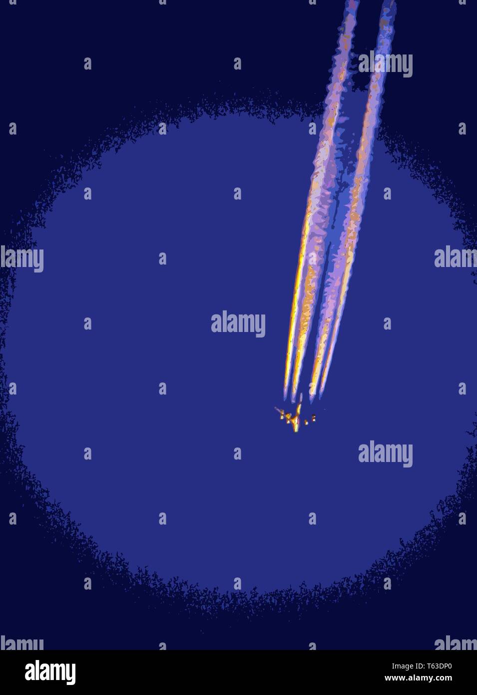 Jet trail hi-res stock photography and images - Alamy