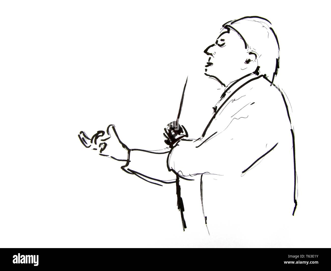 Conductor illustration Cut Out Stock Images & Pictures - Alamy