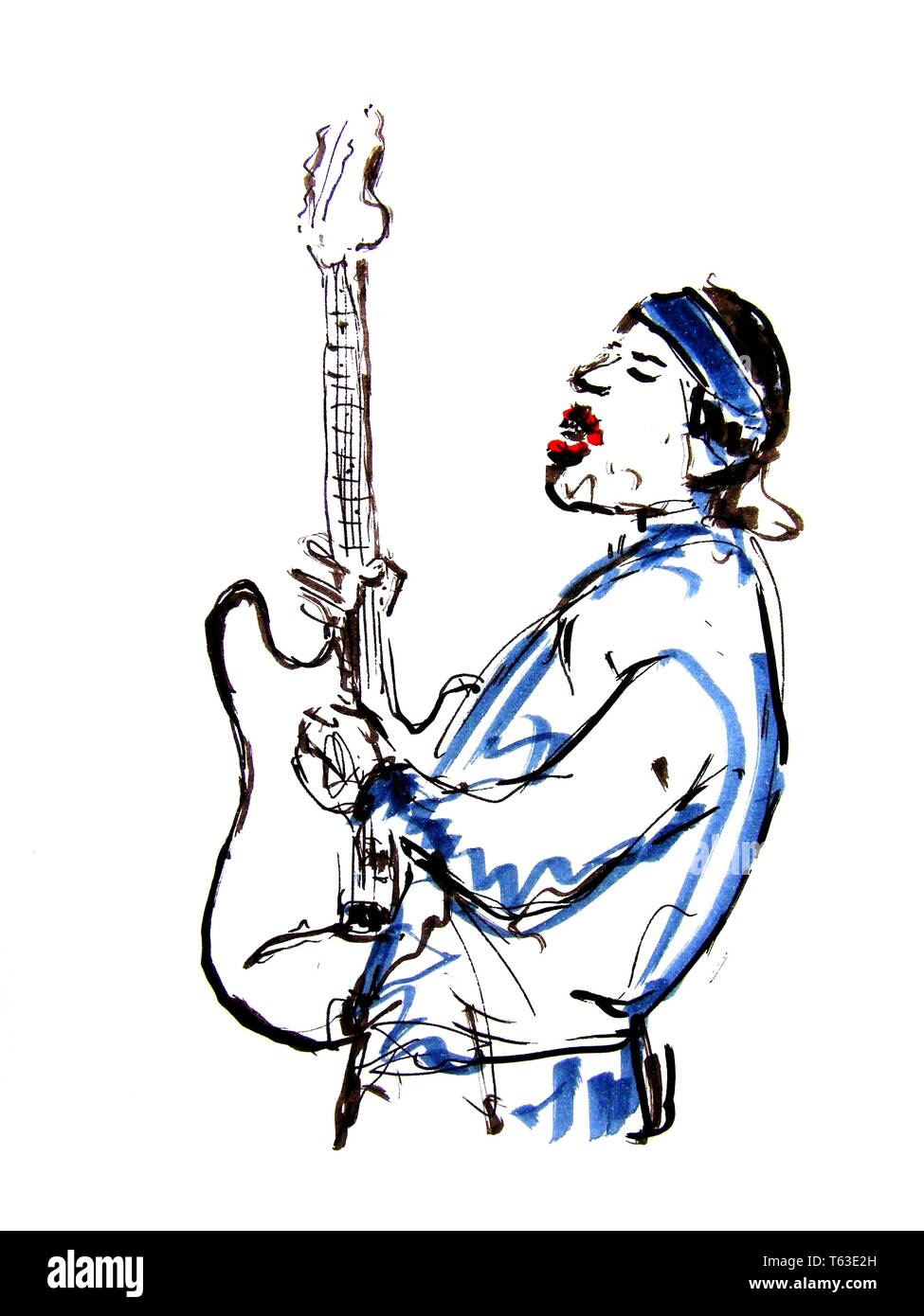 Rock player Cut Out Stock Images & Pictures - Alamy