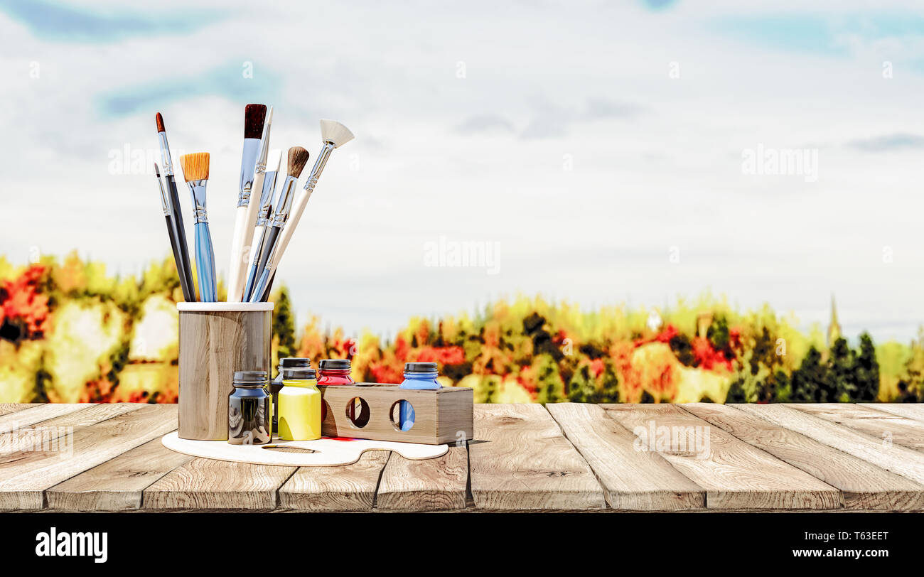 3d painting nature hi-res stock photography and images - Alamy