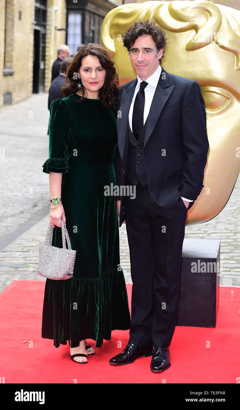 Stephen Mangan and Louise attending the BAFTA Craft Awards at the ...