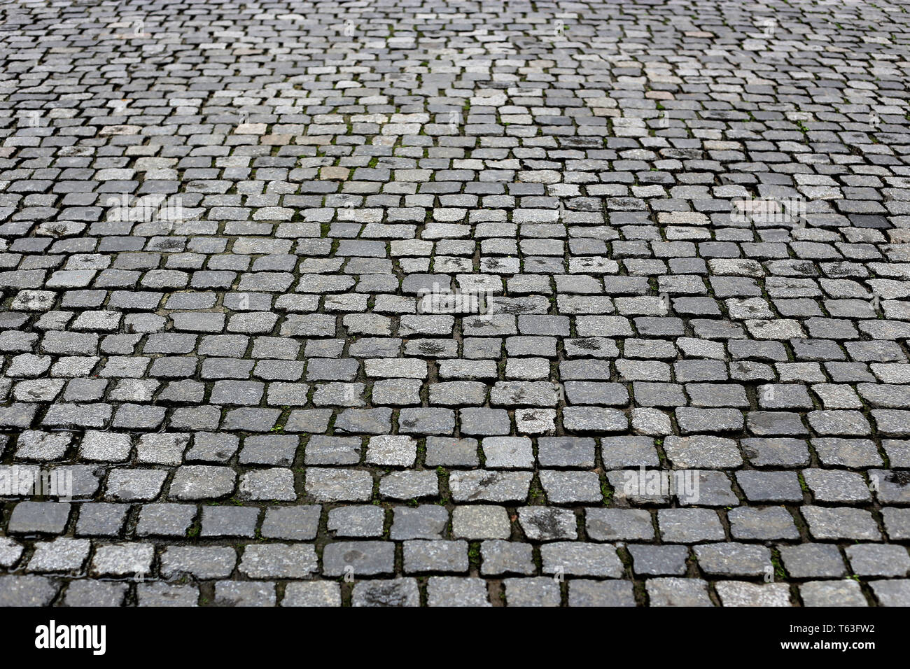 Paving stones street closeup background Stock Photo - Alamy