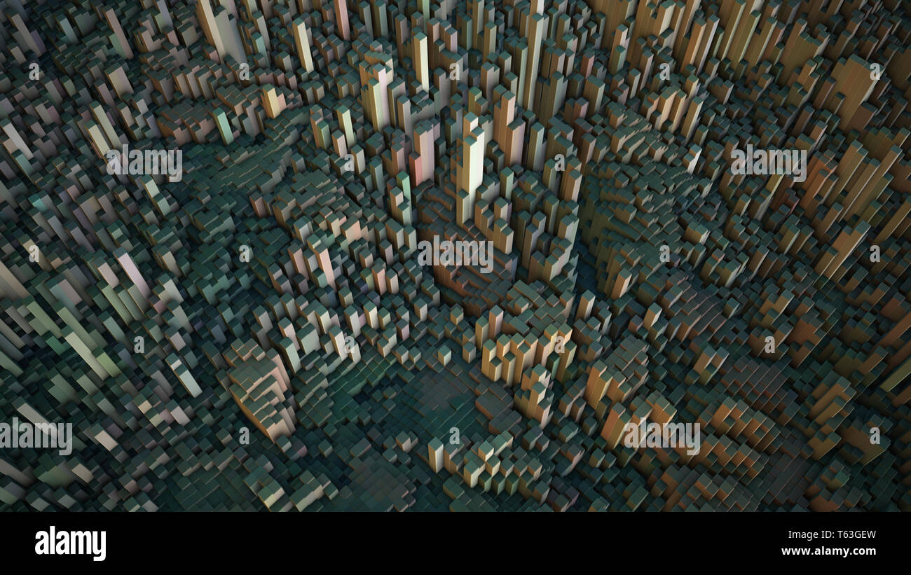 Digital landscape cubes hi-res stock photography and images - Alamy