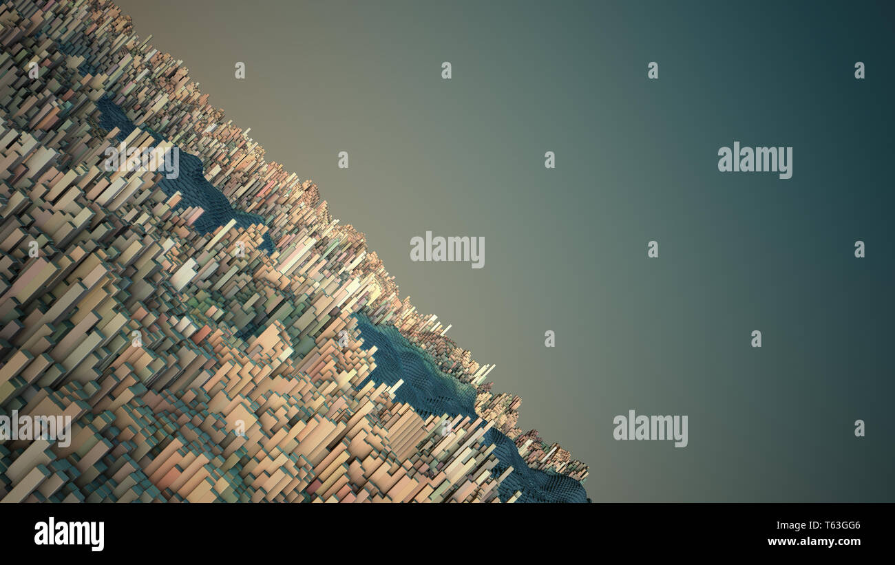 Digital landscape cubes hi-res stock photography and images - Alamy