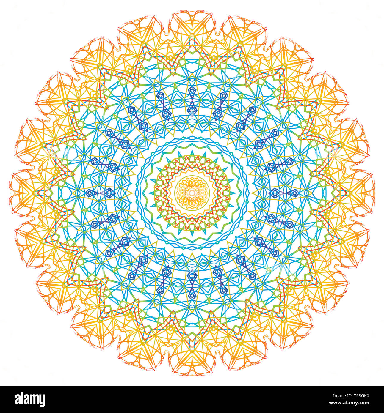 Abstract color shape on white background Stock Photo - Alamy