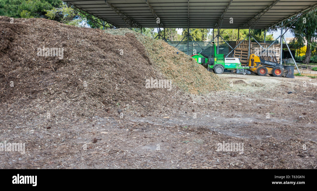 Chipping or shredding machine Stock Photo - Alamy