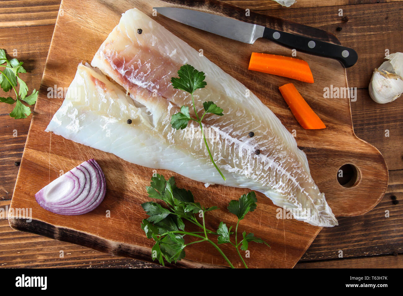 Cod fish board hi-res stock photography and images - Alamy