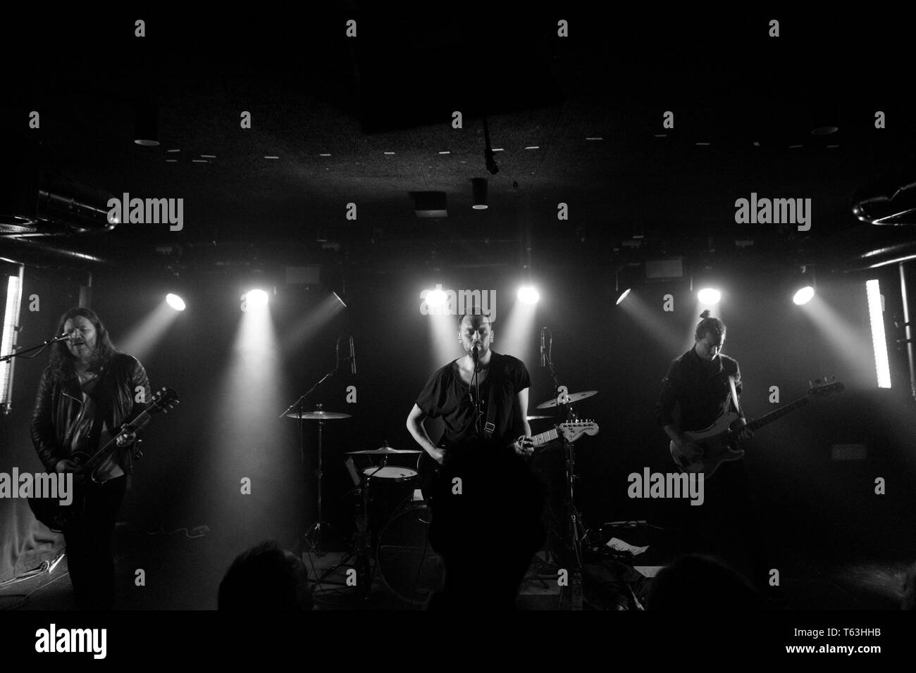 Denmark, Copenhagen - April 27, 2019. The Danish rock band H.E.R.O ...