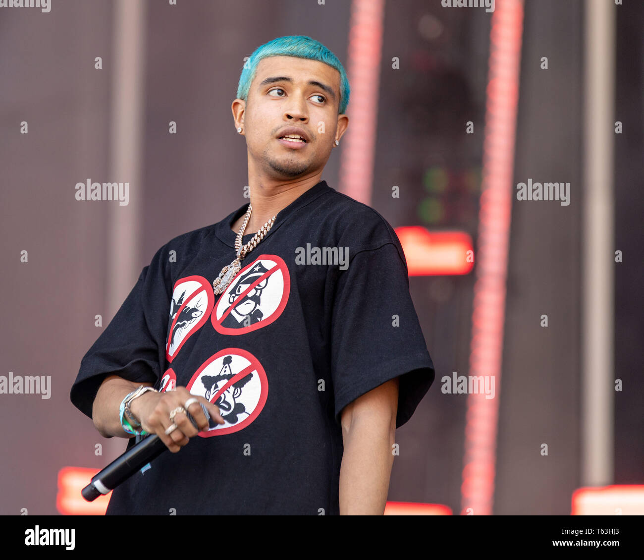 April 28, 2019 - Virginia Beach, Virginia, U.S - Rapper KAP G (GEORGE ...