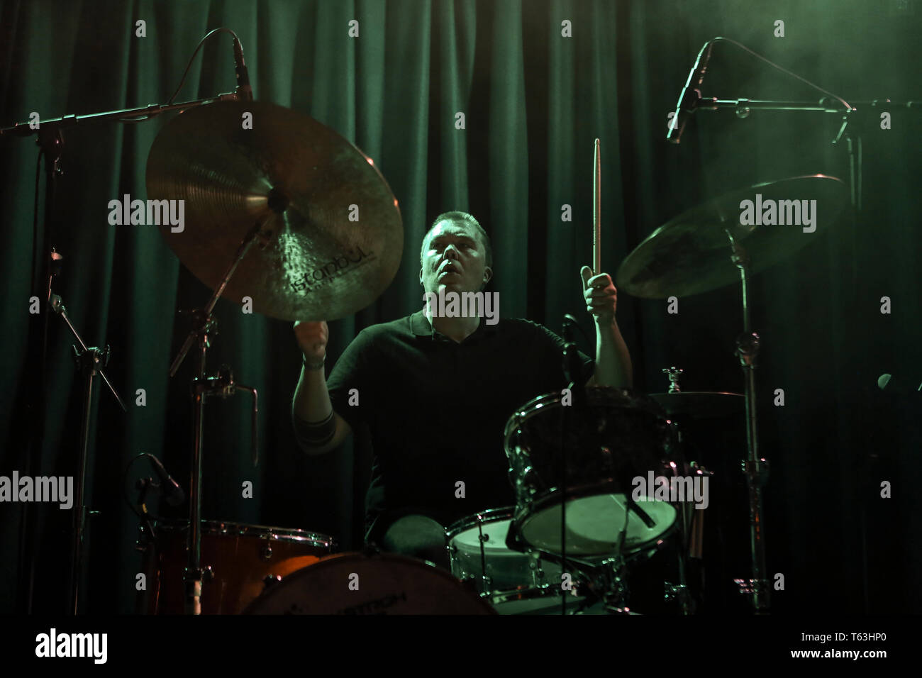 Norway, Oslo - April 25, 2019. The Norwegian rock band Kite performs a ...