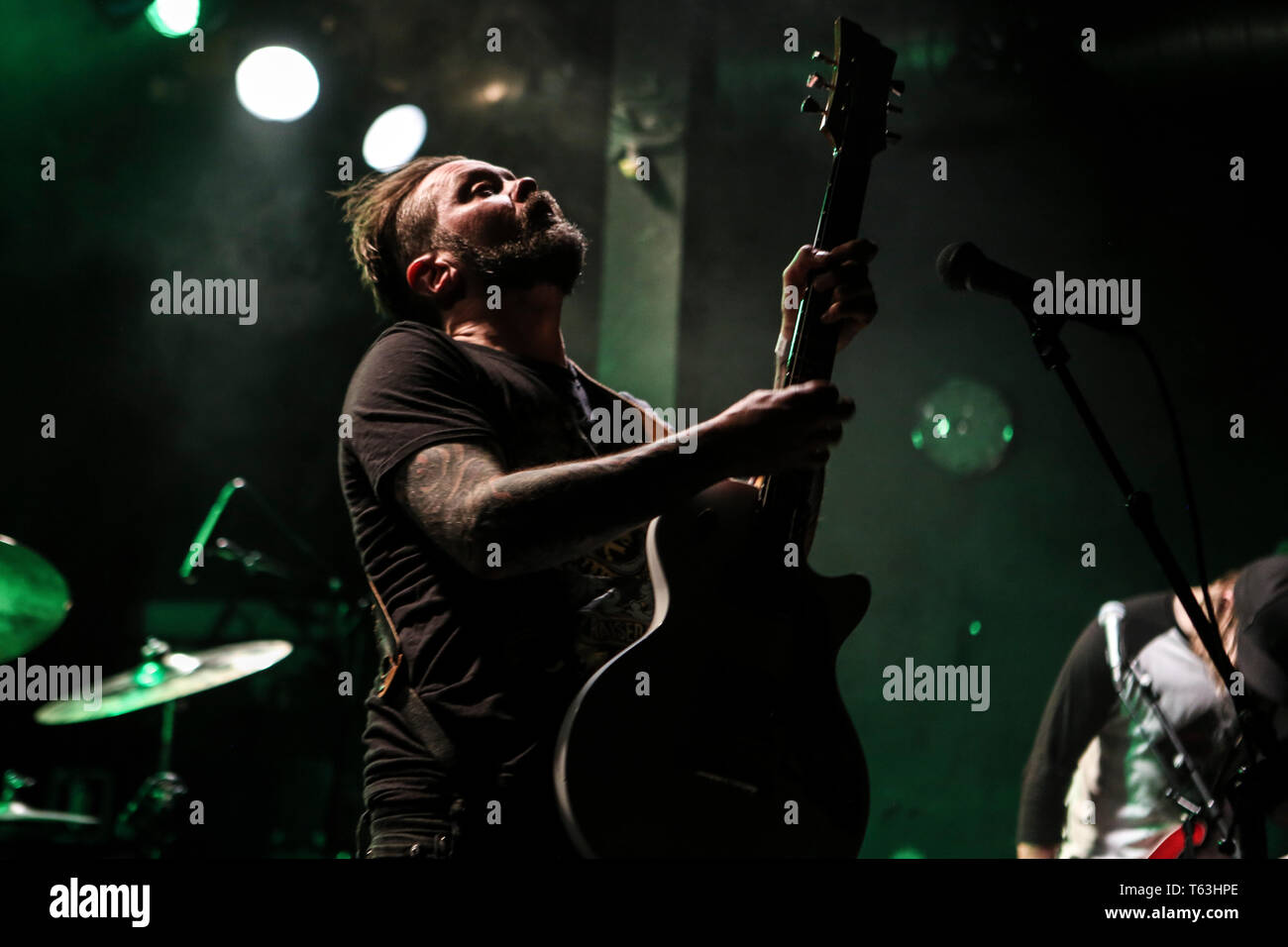 Norway, Oslo - April 25, 2019. The Norwegian rock band Kite performs a ...