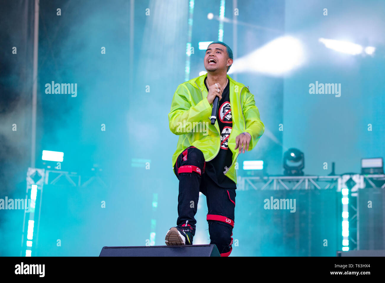April 28, 2019 - Virginia Beach, Virginia, U.S - Rapper KAP G (GEORGE ...