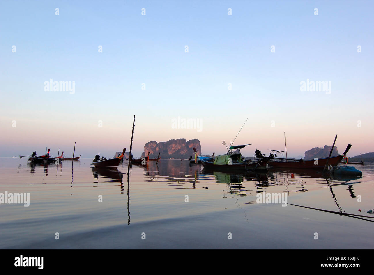 Beautiful seascape with boat hi-res stock photography and images - Alamy