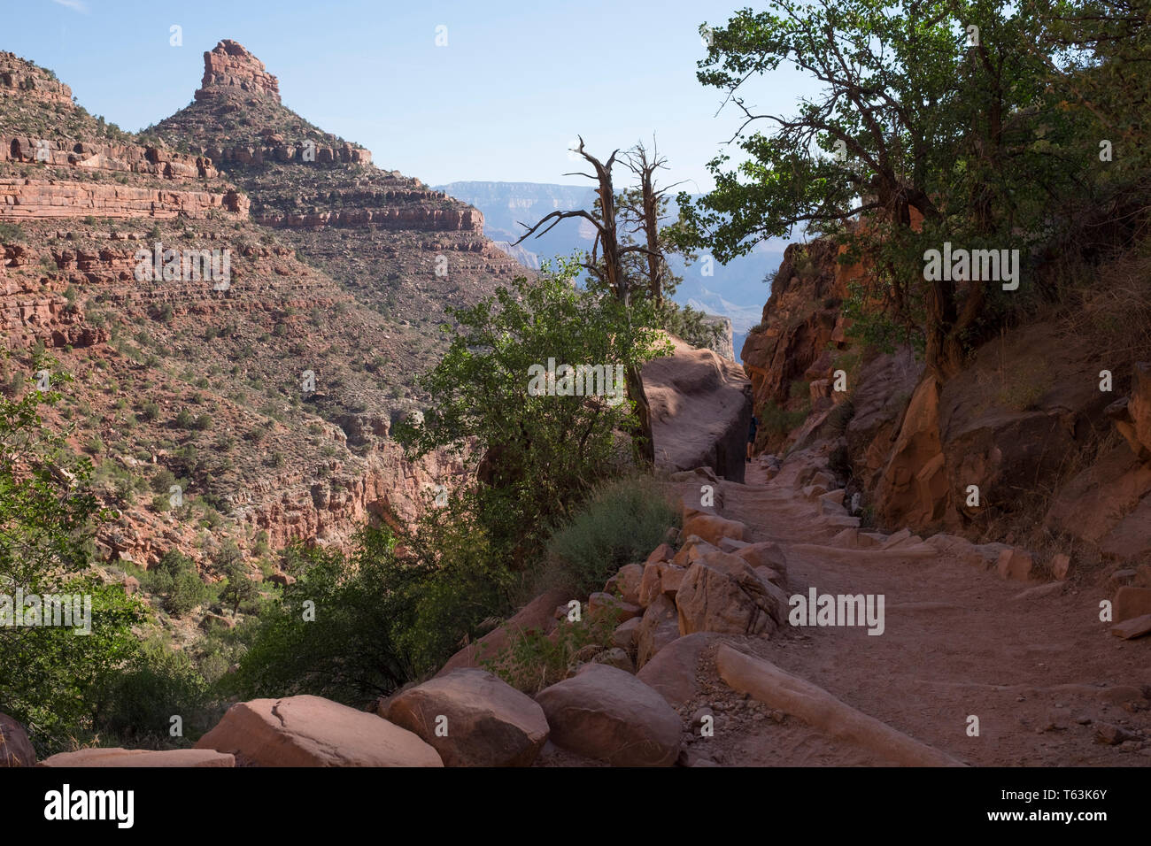 The Bright Angel Trail offers breathtaking views of the Grand Canyon ...