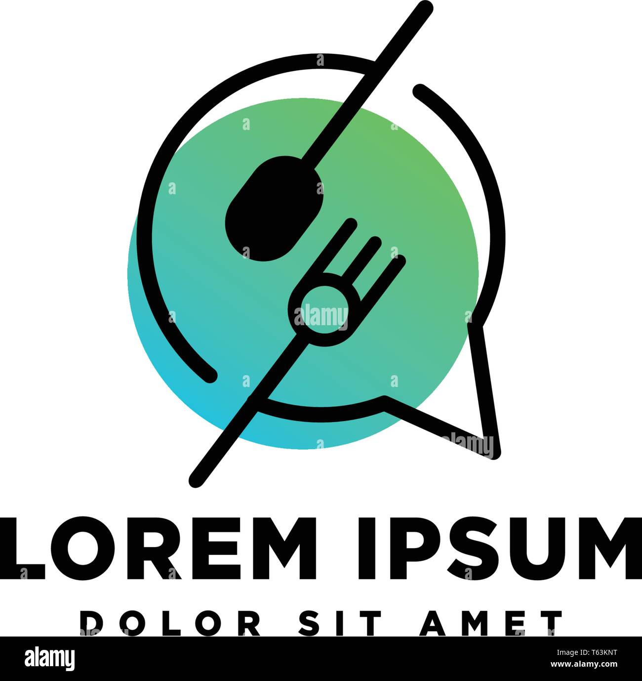 food chef logo design vector icon element, logo set download Stock ...