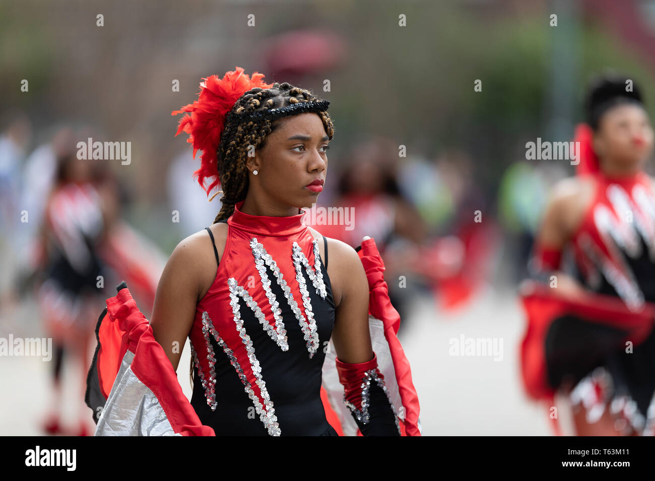 New Orleans, Louisiana, USA - February 23, 2019: Mardi Gras Parade, The ...