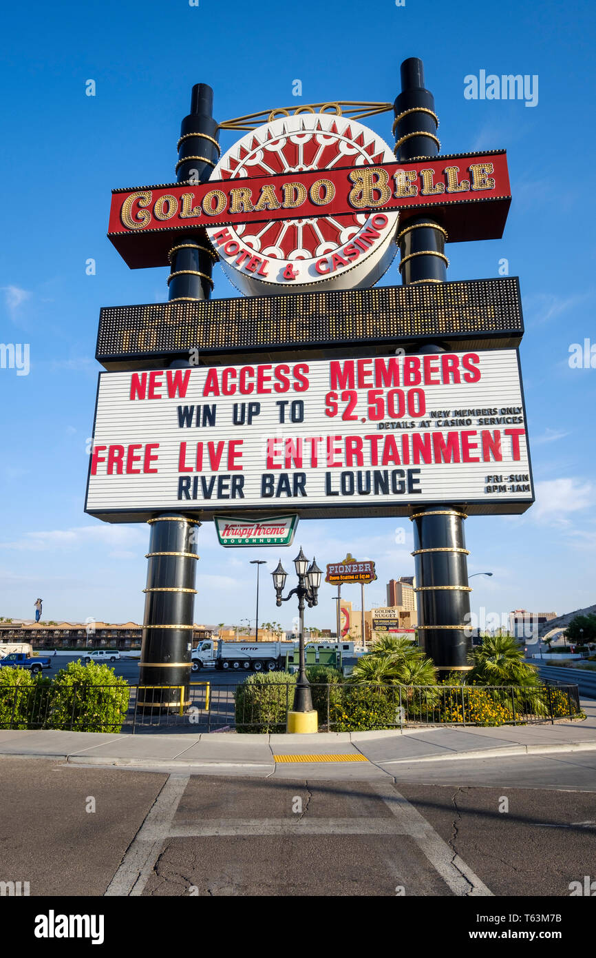 Colorado Belle Hotel & Casino is a steamboat shaped buiding on the ...