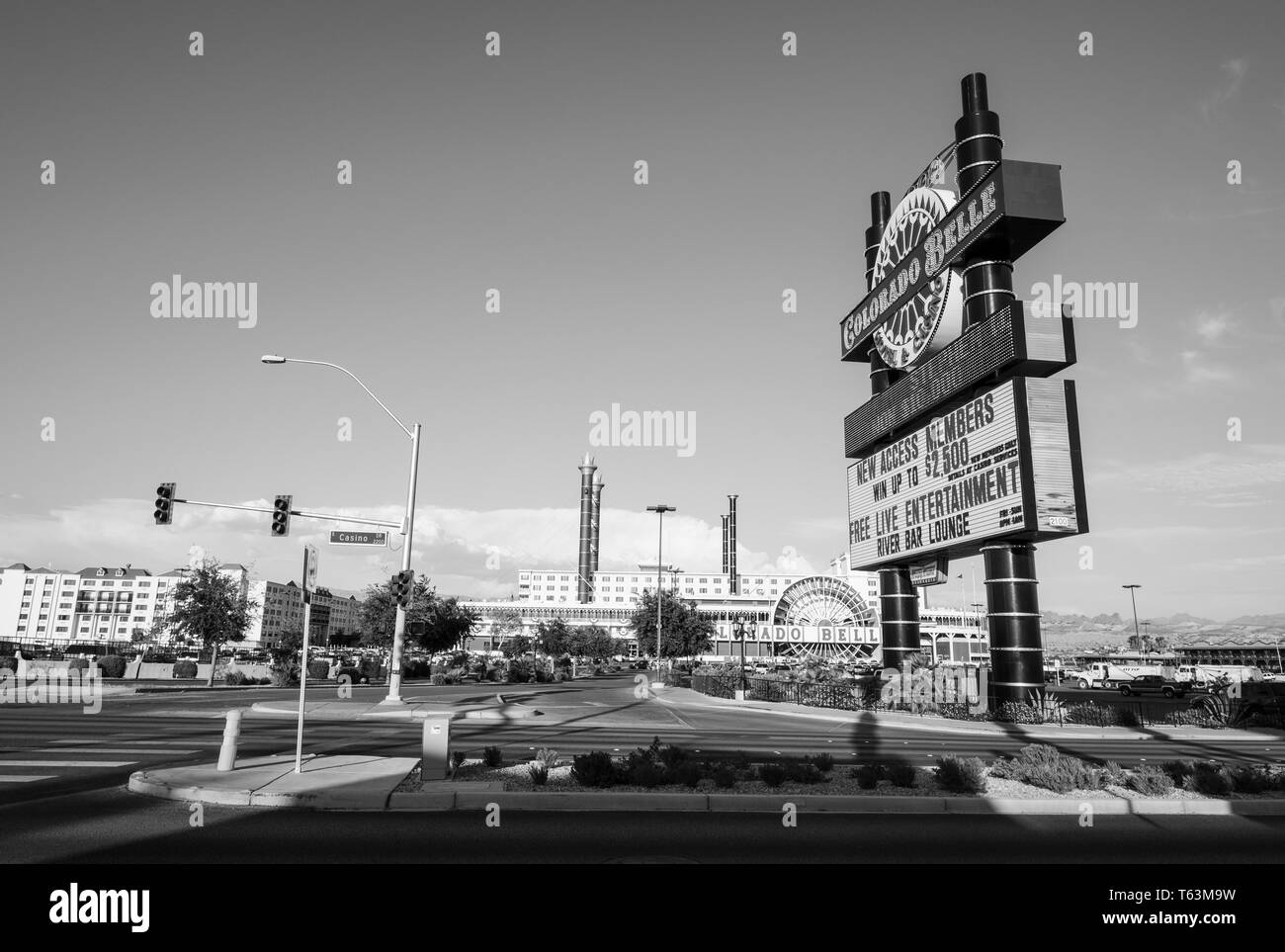 Laughlin nevada sign Black and White Stock Photos & Images - Alamy