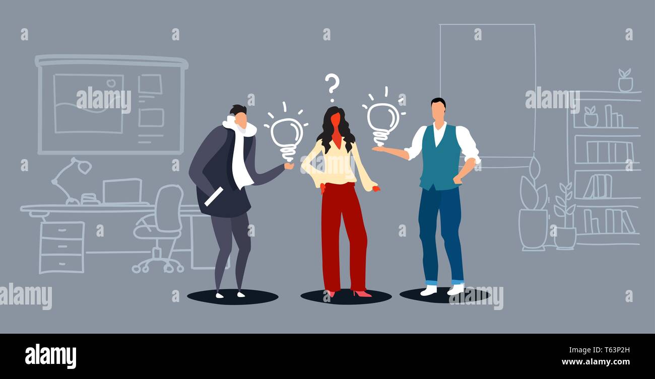 Man proposing woman work Stock Vector Images - Alamy