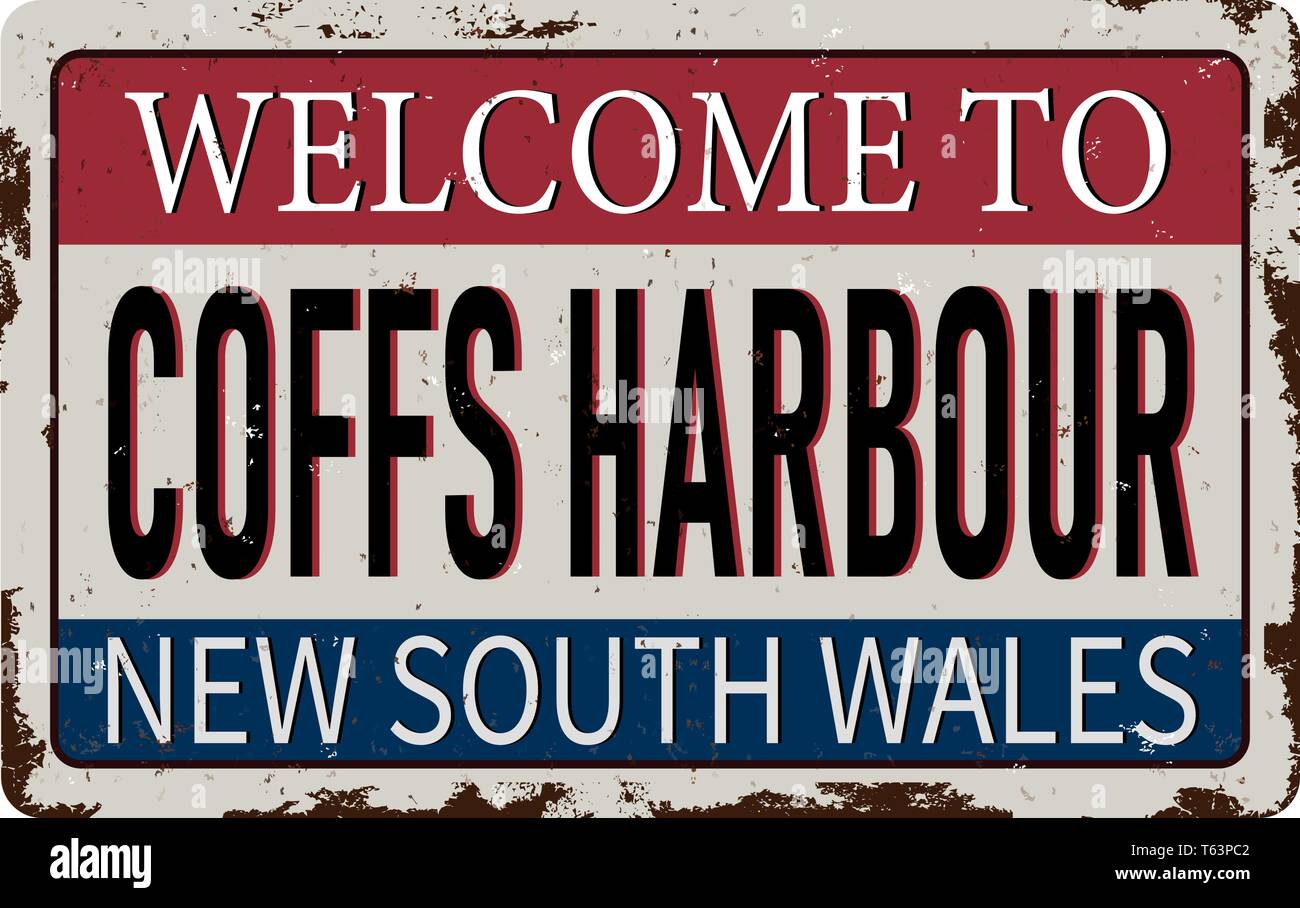 Harbour welcome sign Stock Vector Images - Alamy