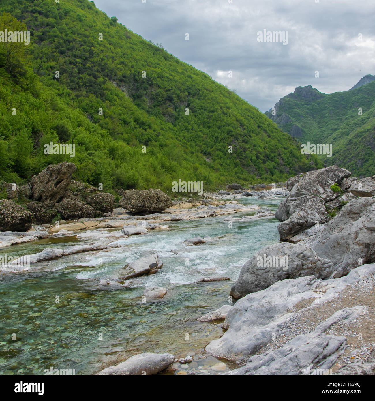 Scenic valley landscape. Albania, Europe Stock Photo - Alamy