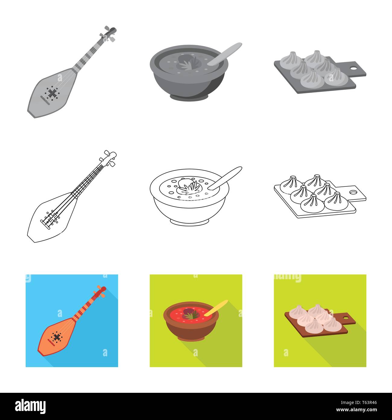 Vector illustration of culture and sightseeing sign. Set of culture and ...