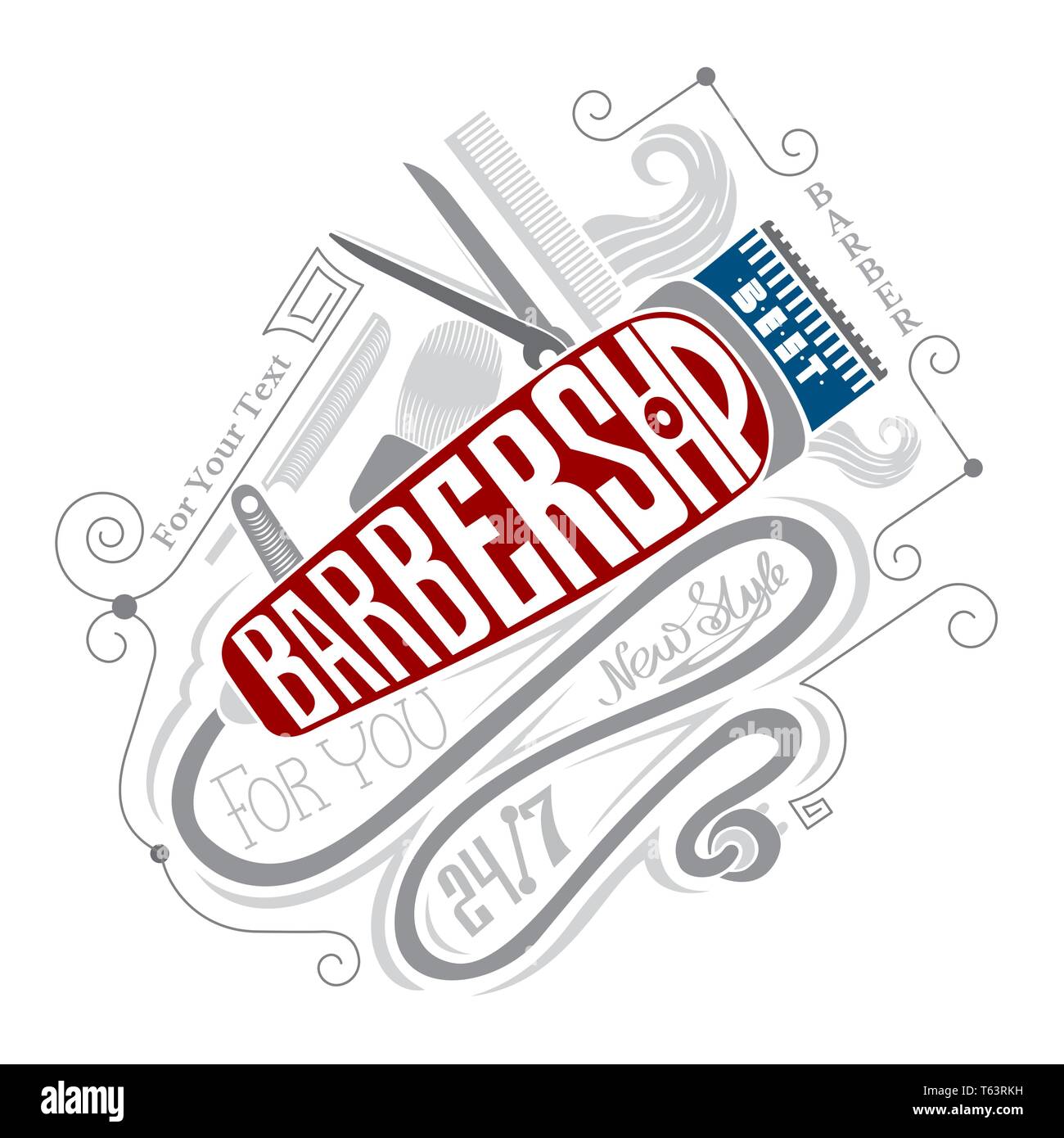 Barber Clipper Drawing