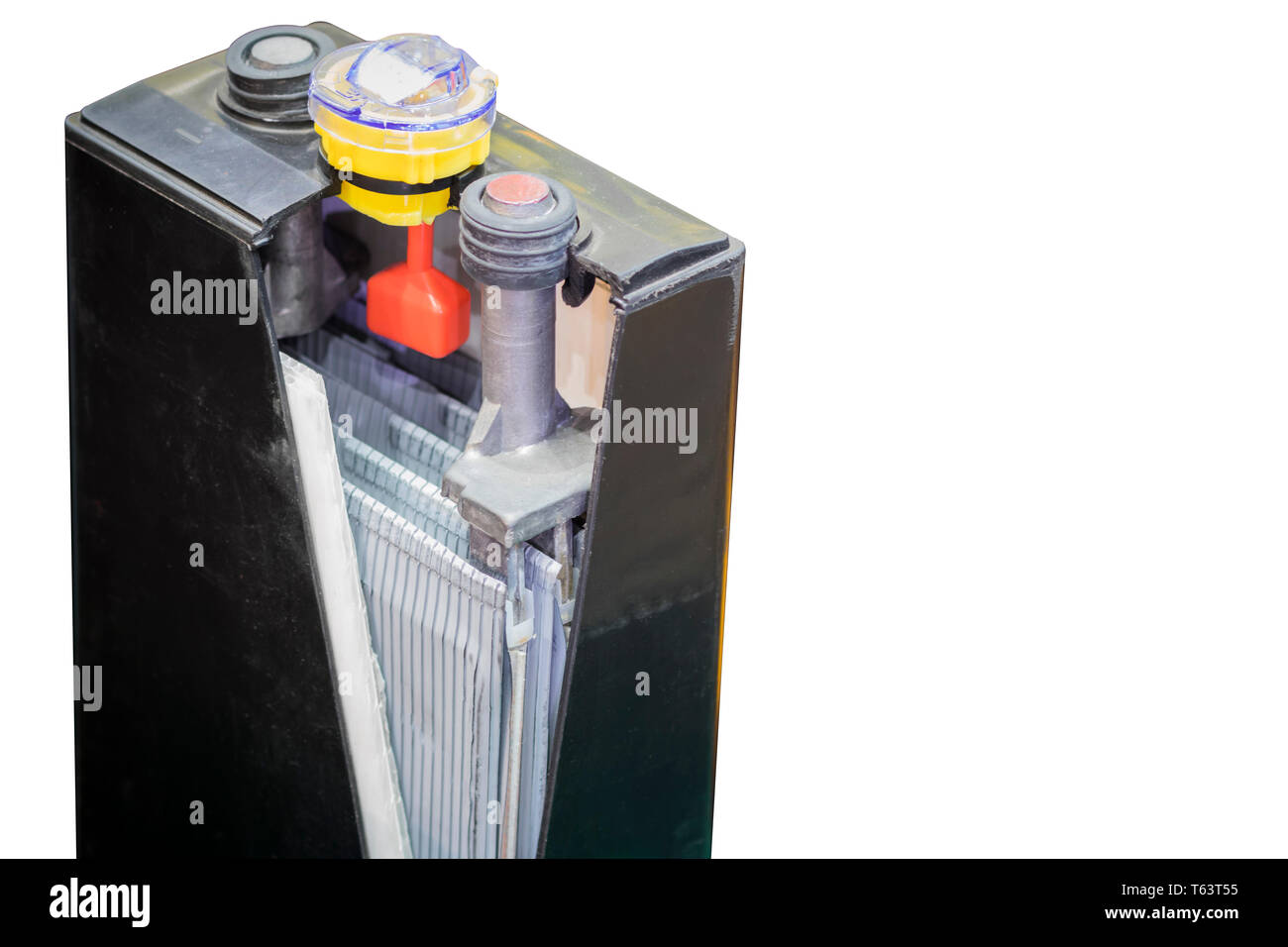 cross section of Industial battery for forklift / vehecle / automotive ...