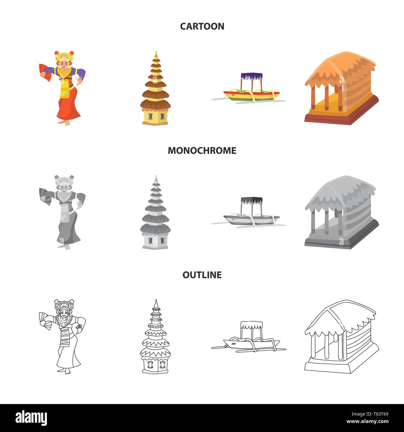 Hindu water temple Cut Out Stock Images & Pictures - Alamy