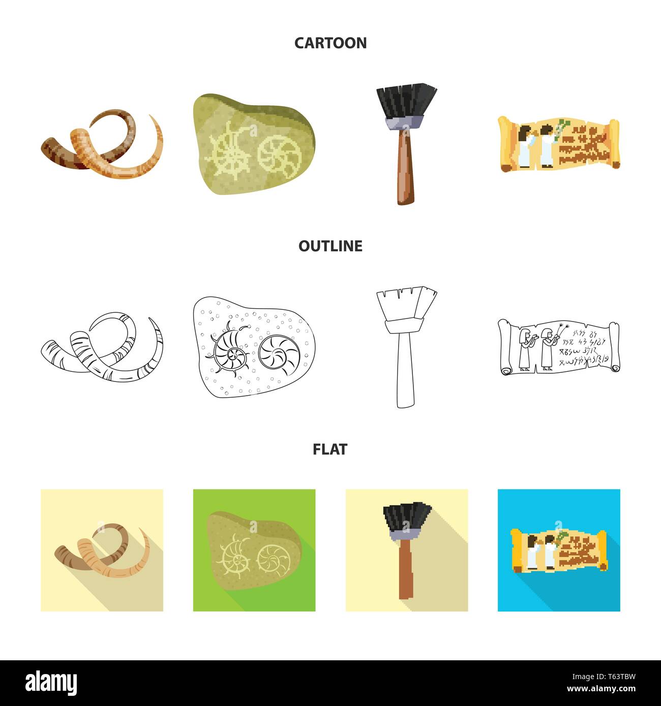 horn,rock,brush,scroll,tusk,black,tool,papyrus,mammoth,figure,equipment ...