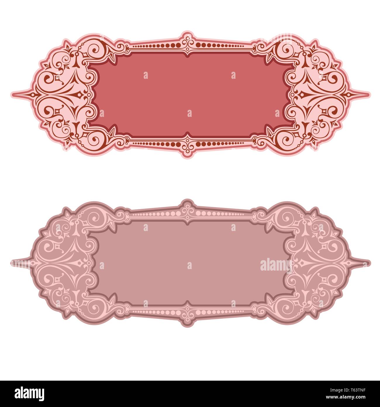 Two round frames Stock Vector Images - Alamy