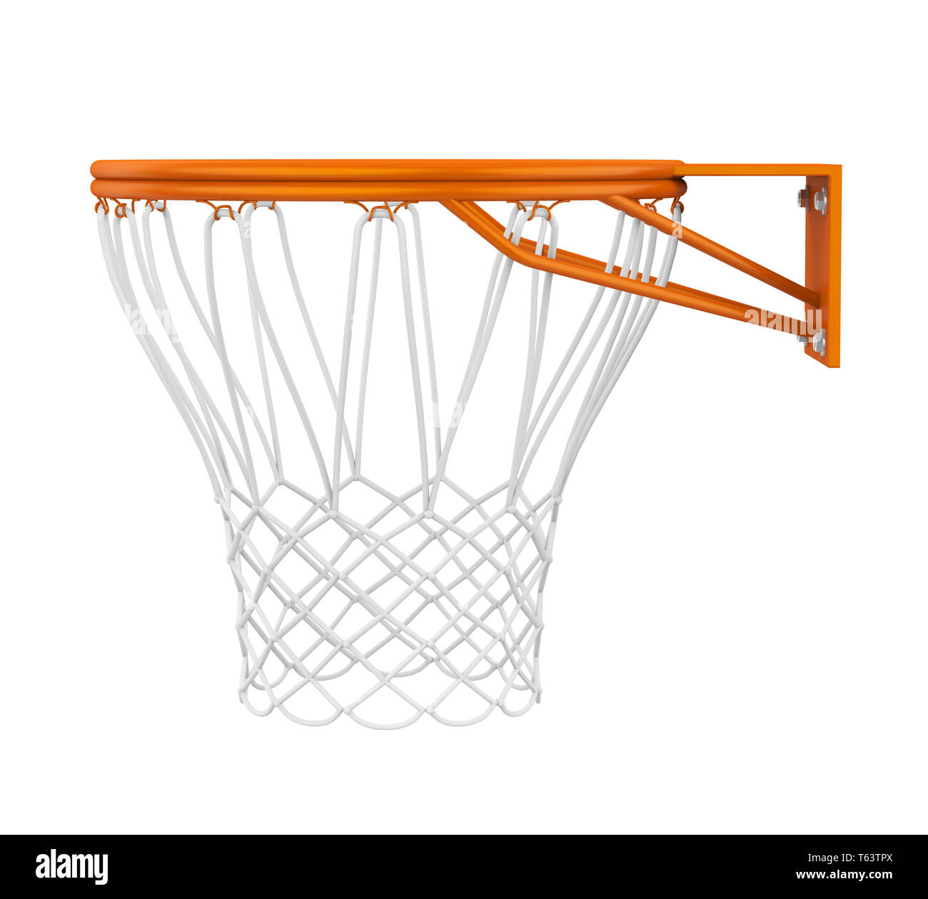 Basketball Hoop Isolated Stock Photo - Alamy