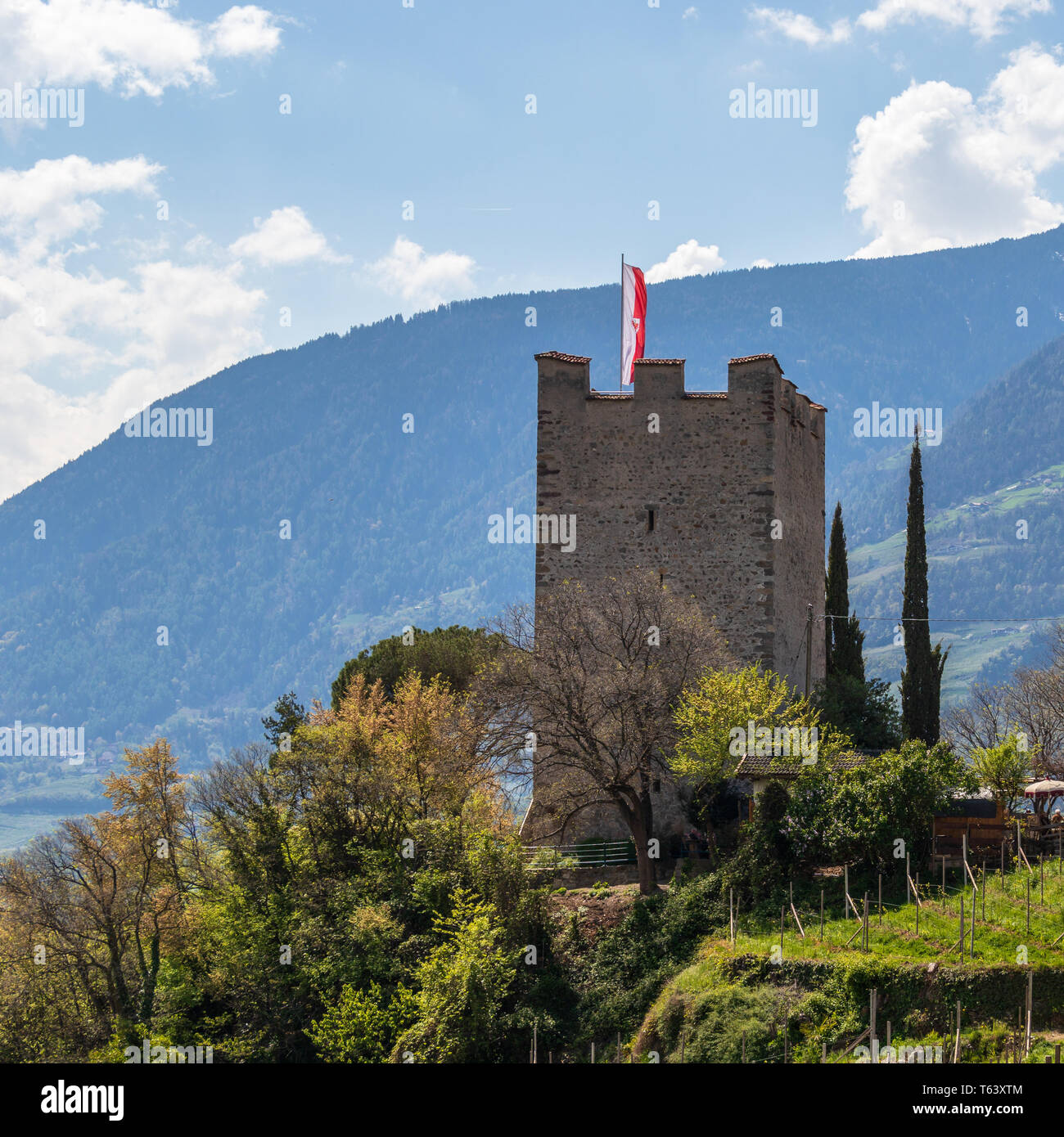 Panorama view on Pulverturm (Powder Tower of the old castle) inside ...