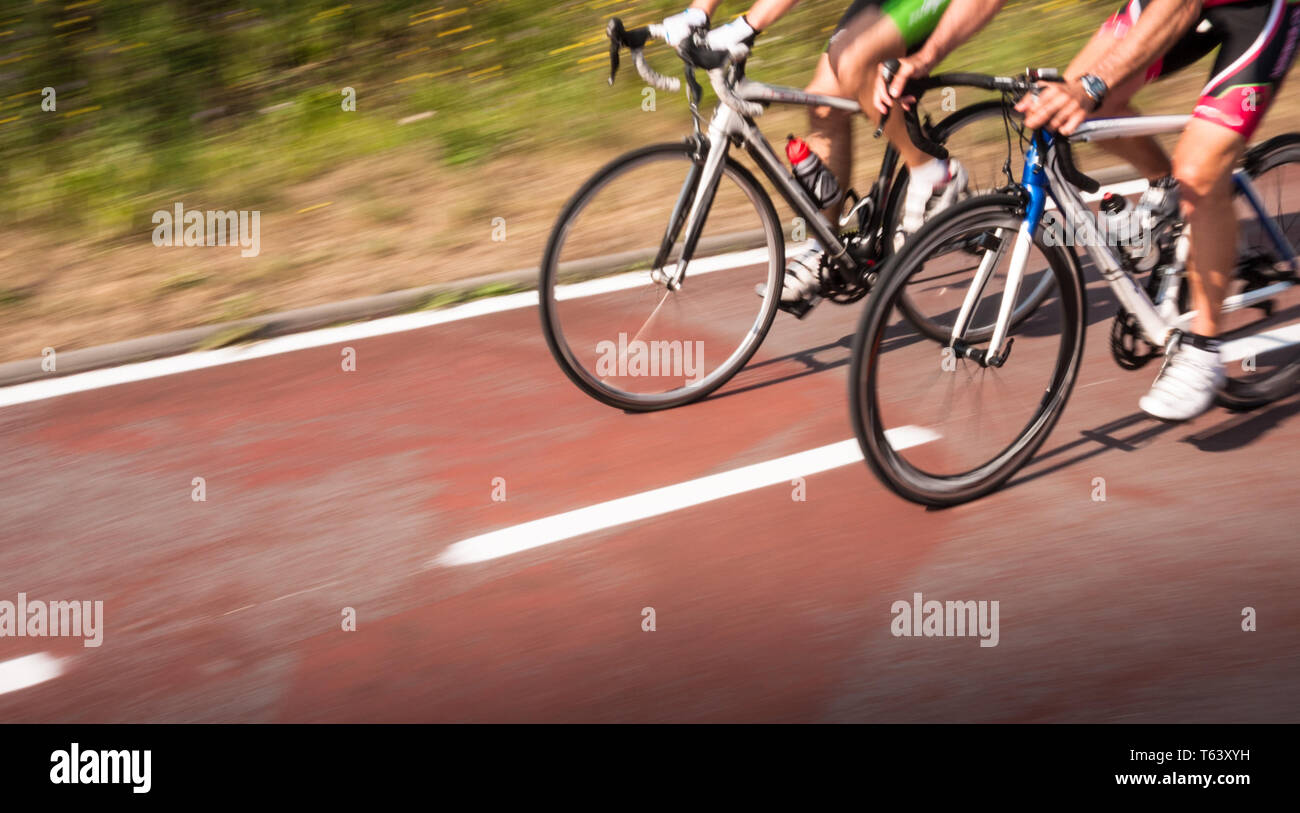 cyclists in motion Stock Photo - Alamy