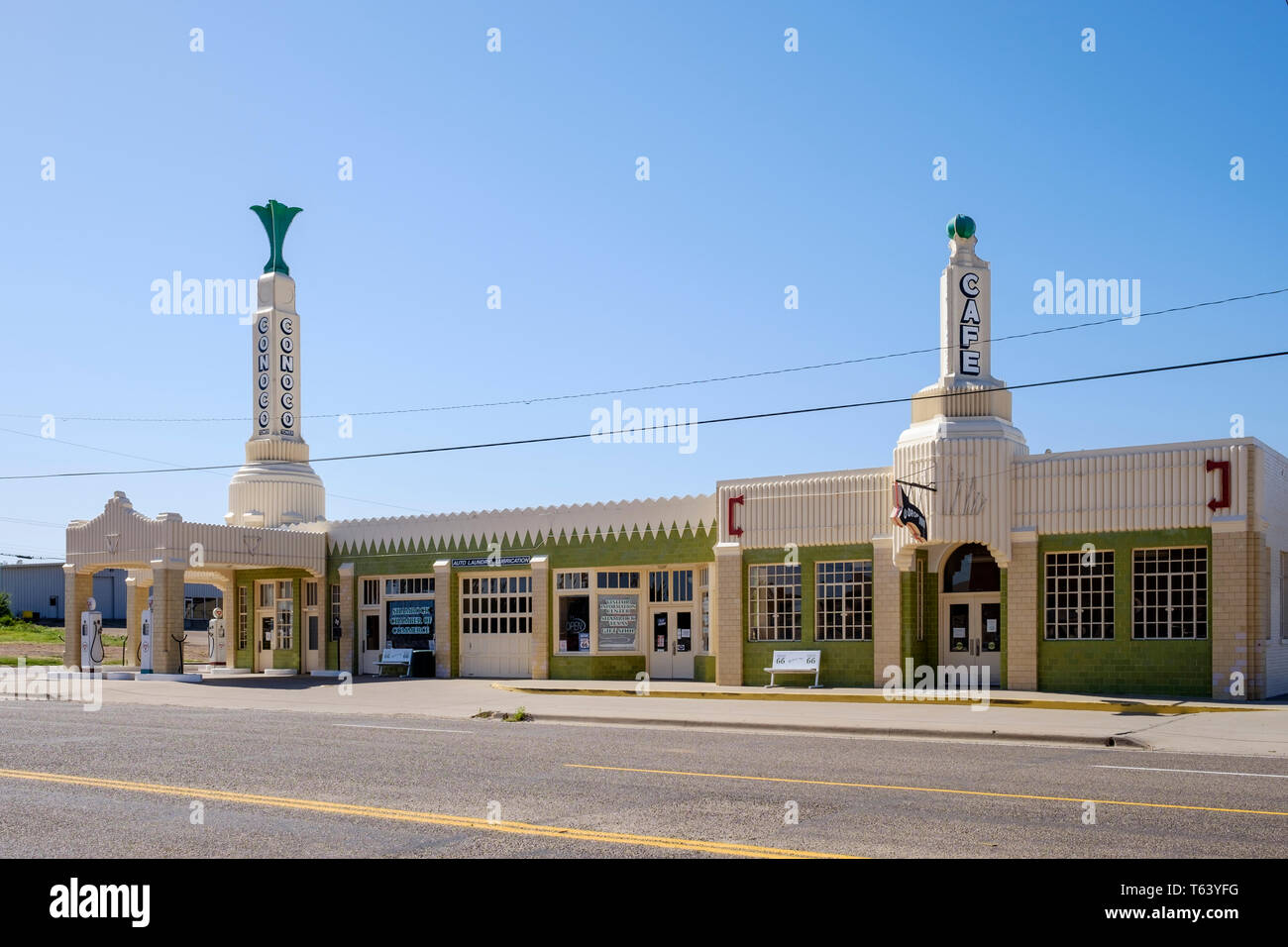 Tower Station and U-Drop Inn Café located along historic U.S. Route 66 ...