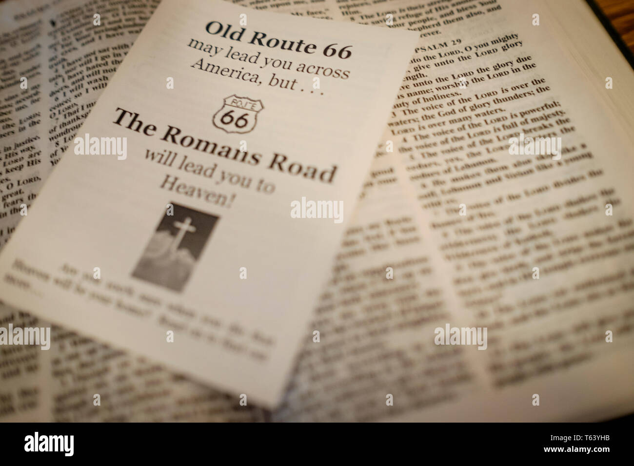 The Holy Bible in a motel on U.S. Route 66 Stock Photo - Alamy