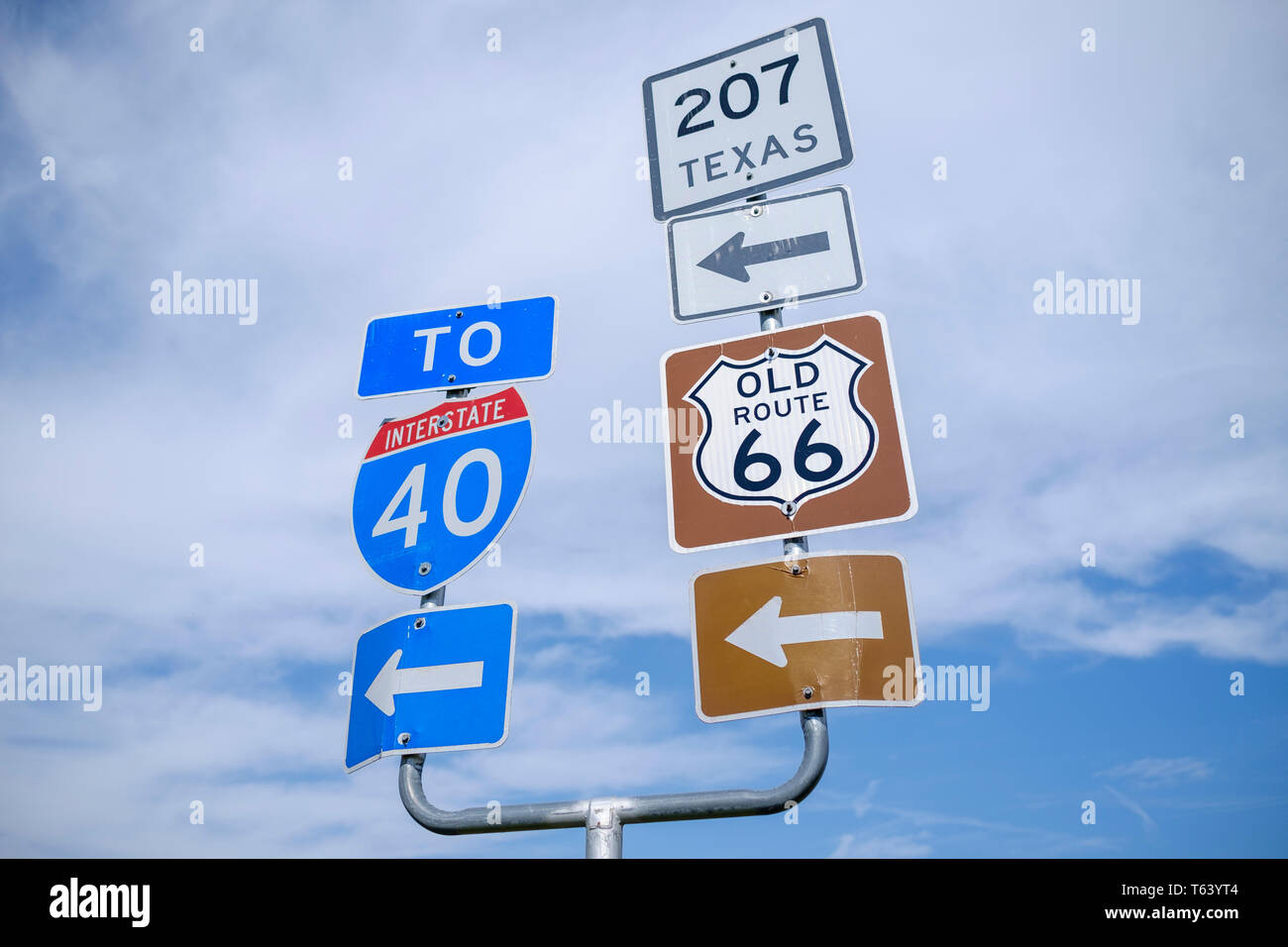 Traffic road signs texas usa hi-res stock photography and images - Alamy