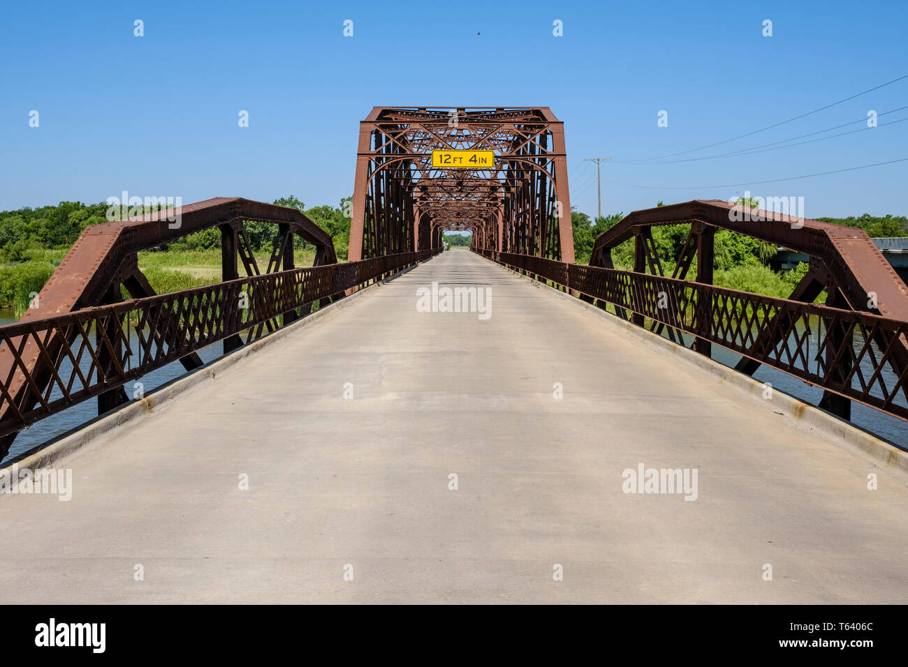 Lake Overholser Bridge on U.S. Route 66 in Oklahoma City, USA Stock ...