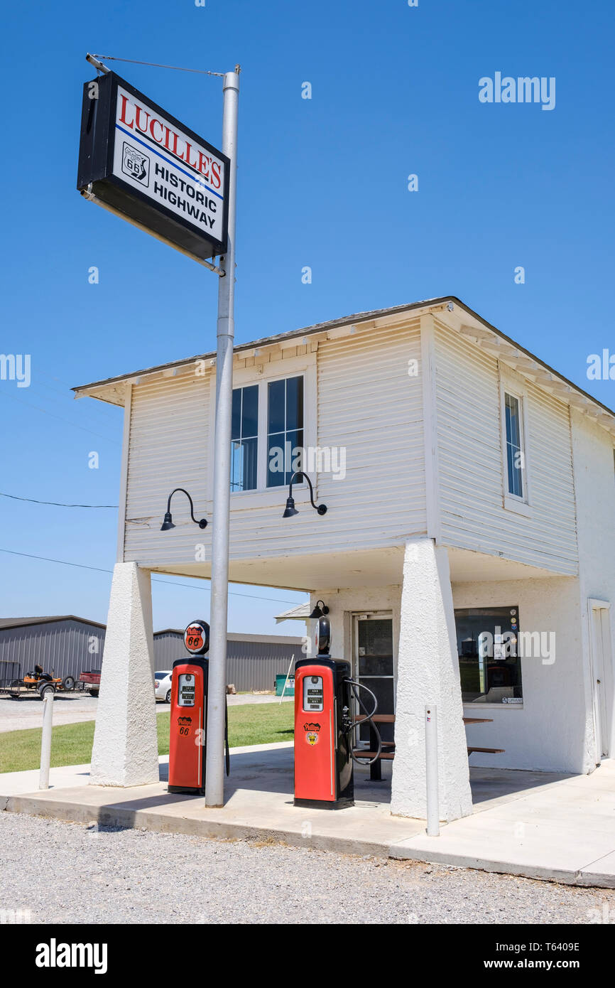 Historic Provine Service Station (Original Lucille’s) on U.S. Route 66 ...